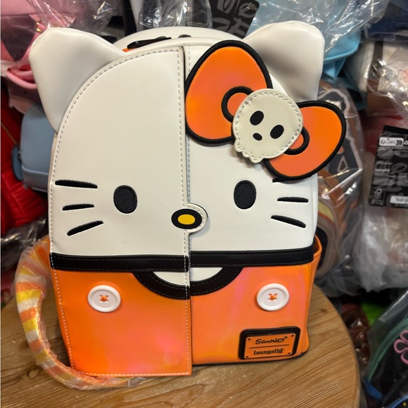 Loungefly | Bags | Loungefly Hello Kitty Orange And White Backpack ...